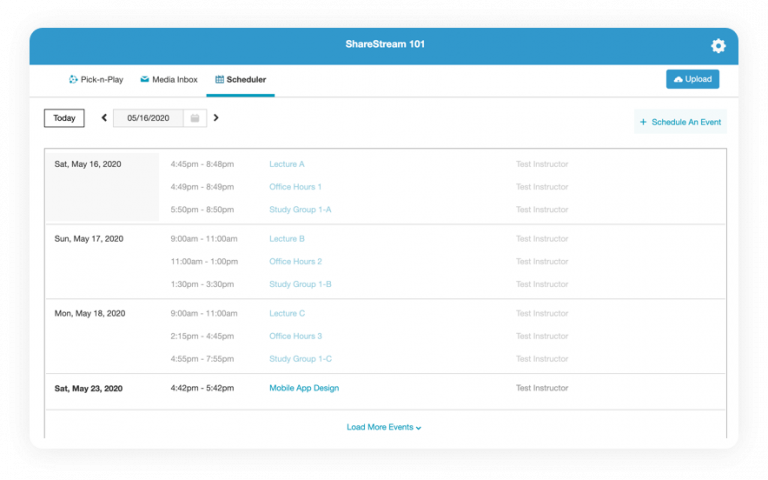 Schedule, Manage and Capture Video Recordings - ShareStream